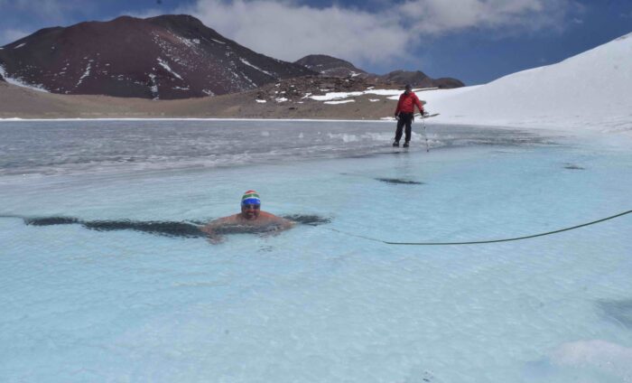 New record set for world's highest swim