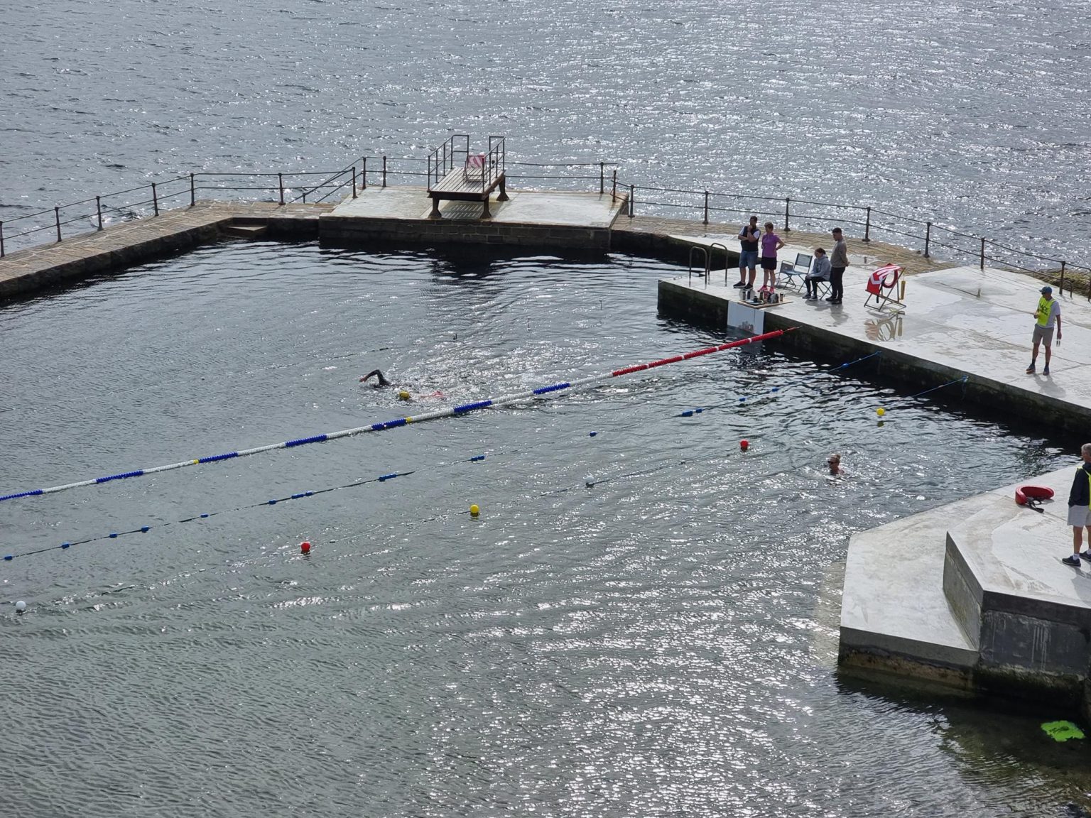 Adrian Sarchet completes 24-hour sea pool swim - Outdoor Swimmer Magazine