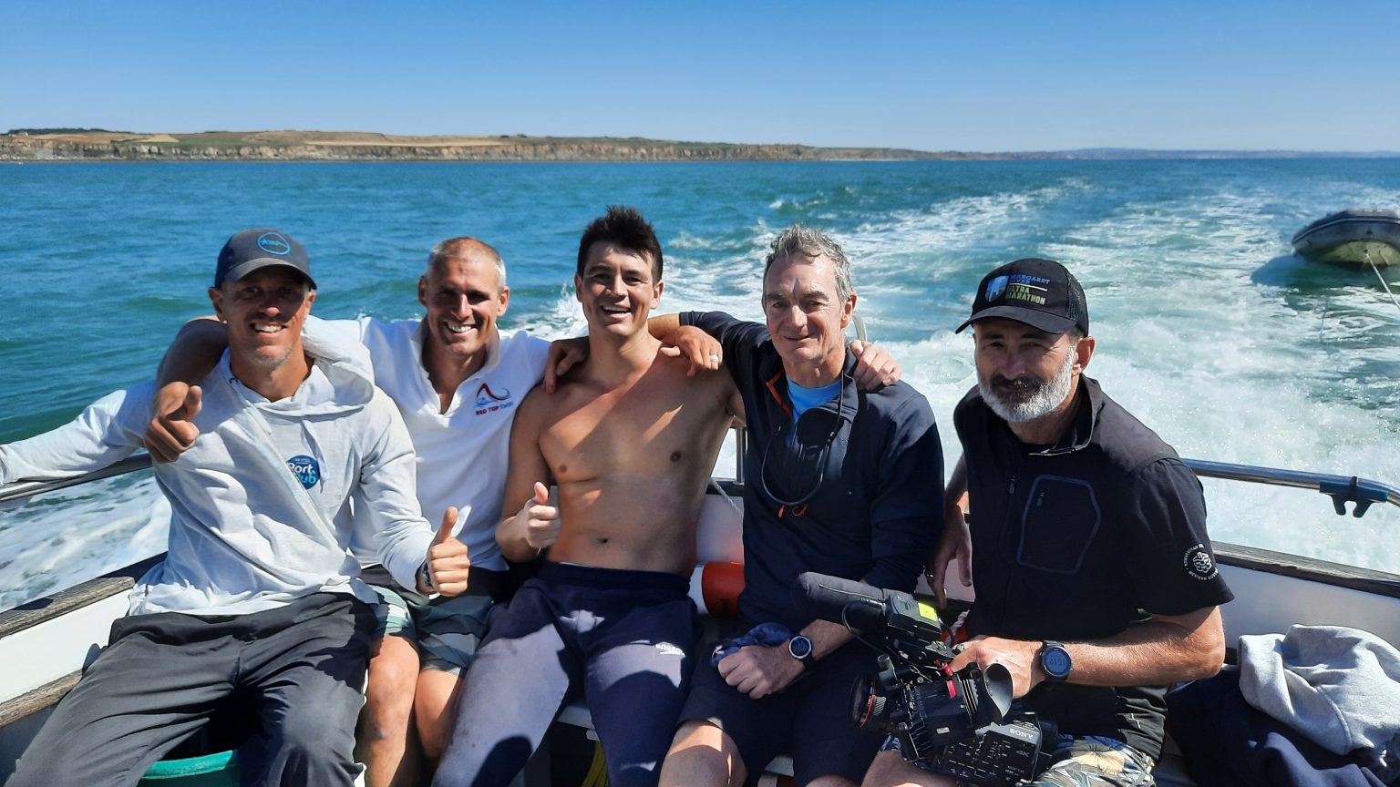 Ayrshire swimmer Andy Donaldson completes first leg of his Oceans Seven ...