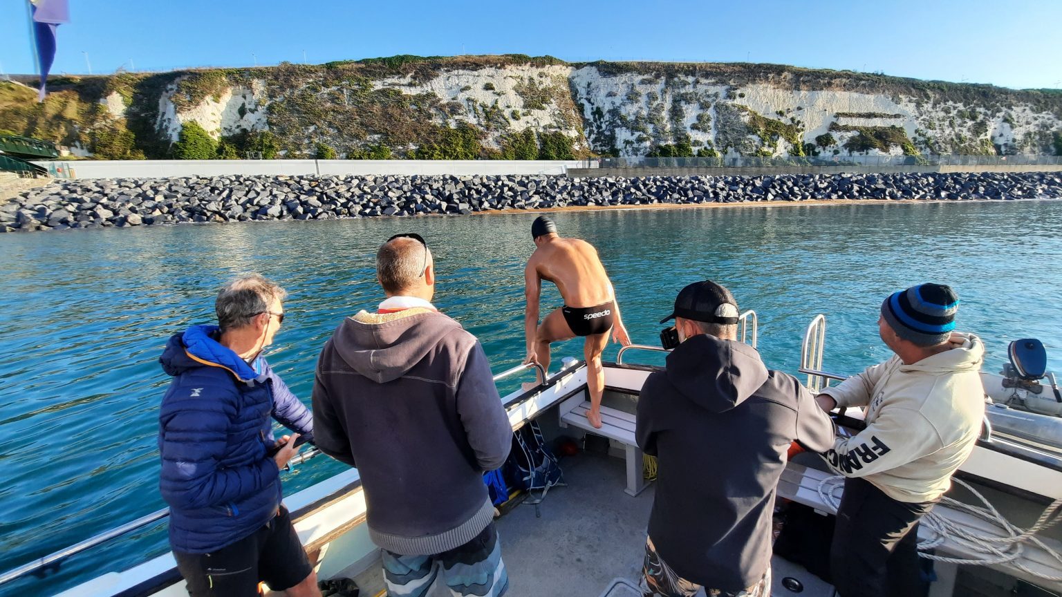 Ayrshire swimmer Andy Donaldson completes first leg of his Oceans Seven ...