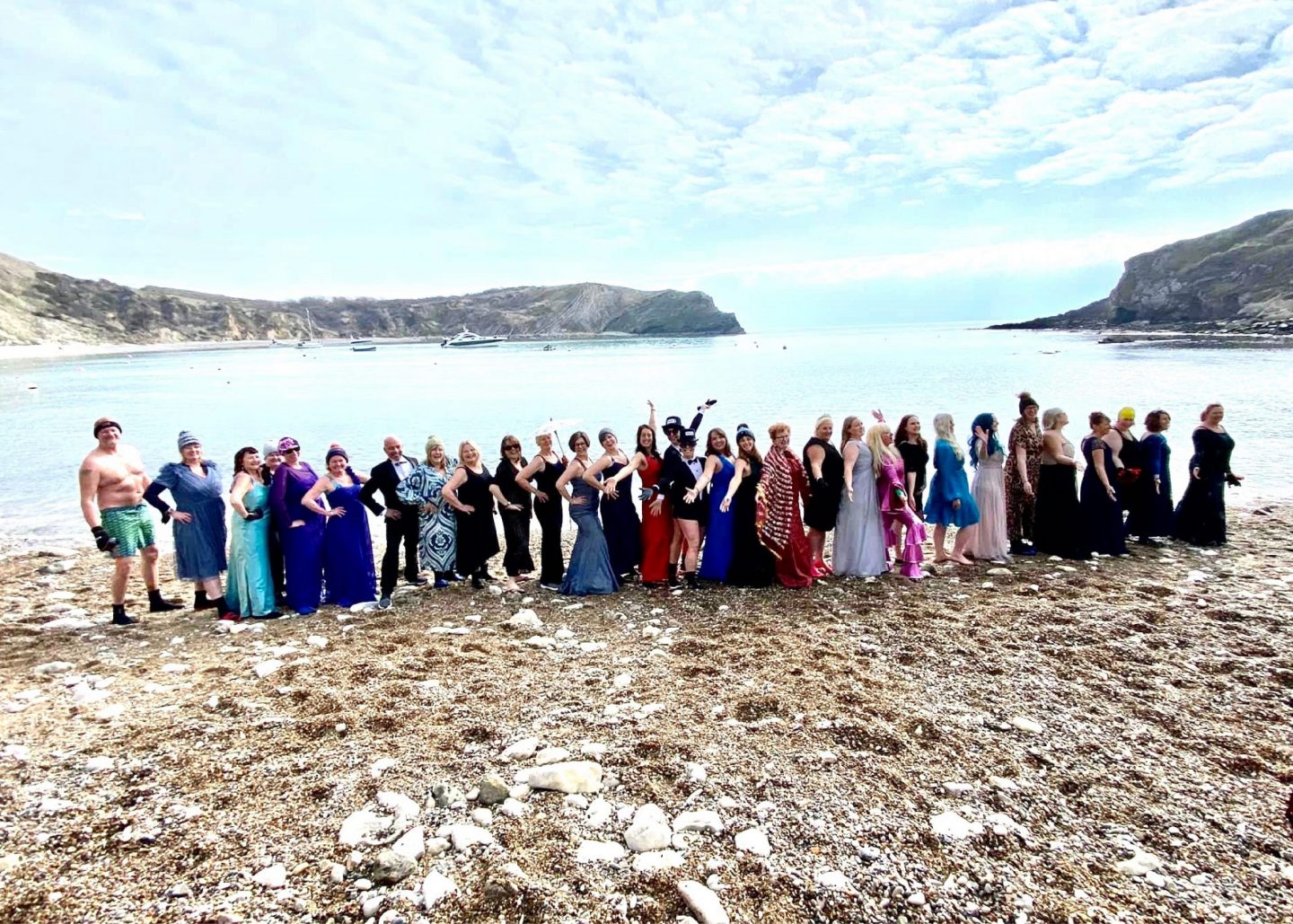 Ball gowns on the beach for the finale of this year’s Frostbite ...