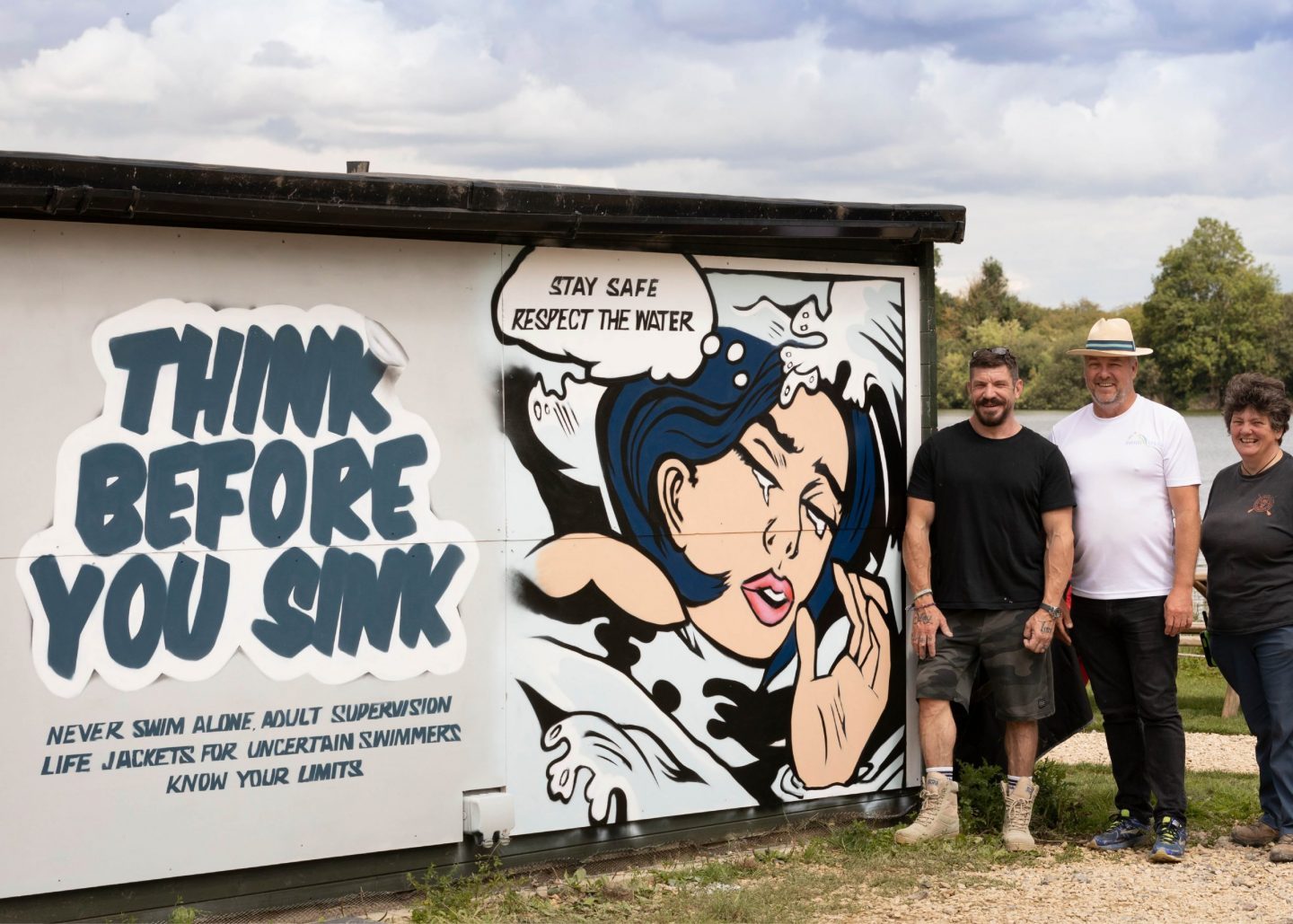 Drowning message gets splash of colour thanks to street artist ...