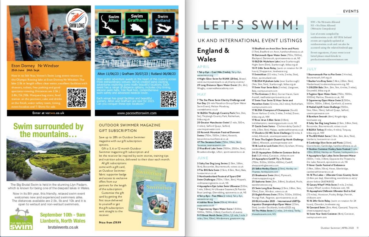Event Guide 2024 - Outdoor Swimmer Magazine