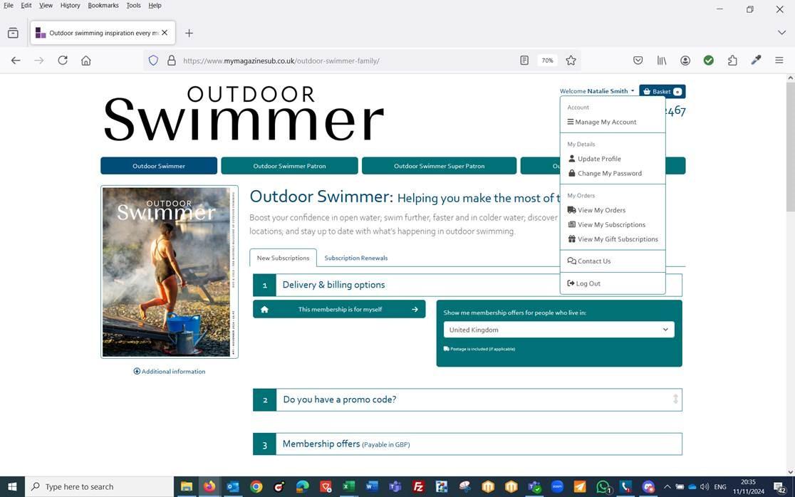 How to control what emails you receive from us - Outdoor Swimmer Magazine